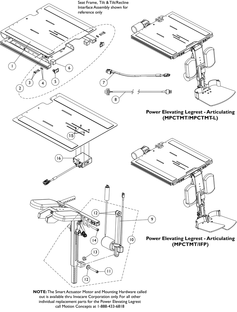 Invacare - Part Notes