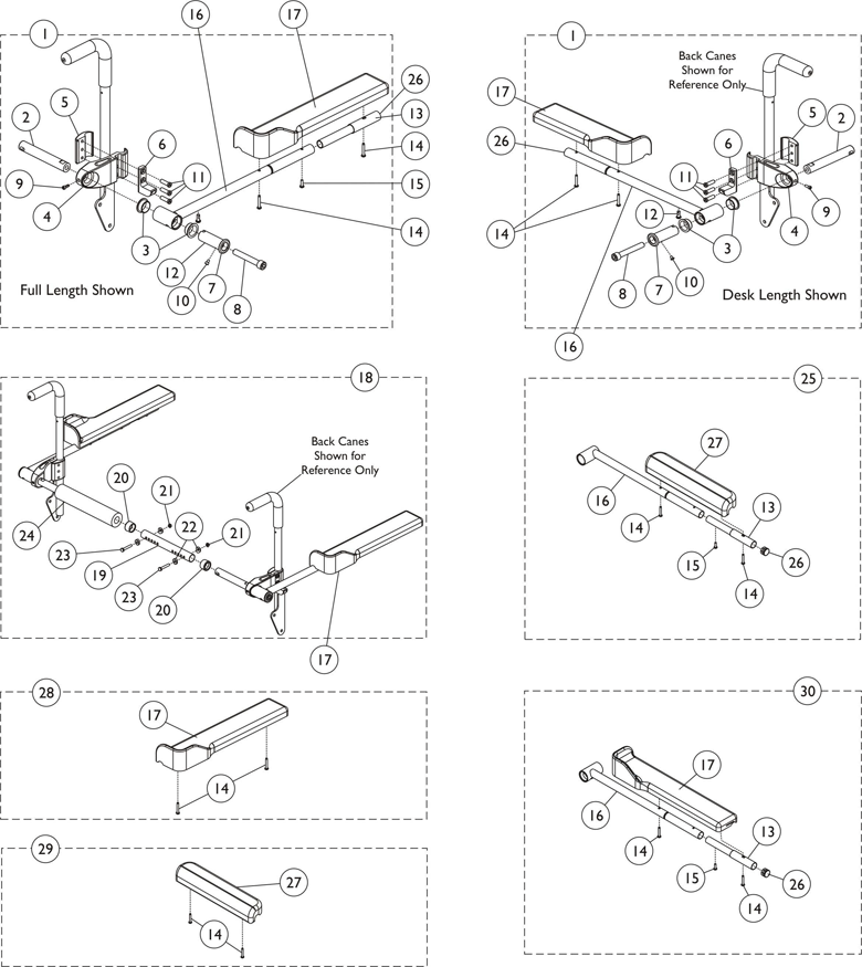 Invacare - Part Notes