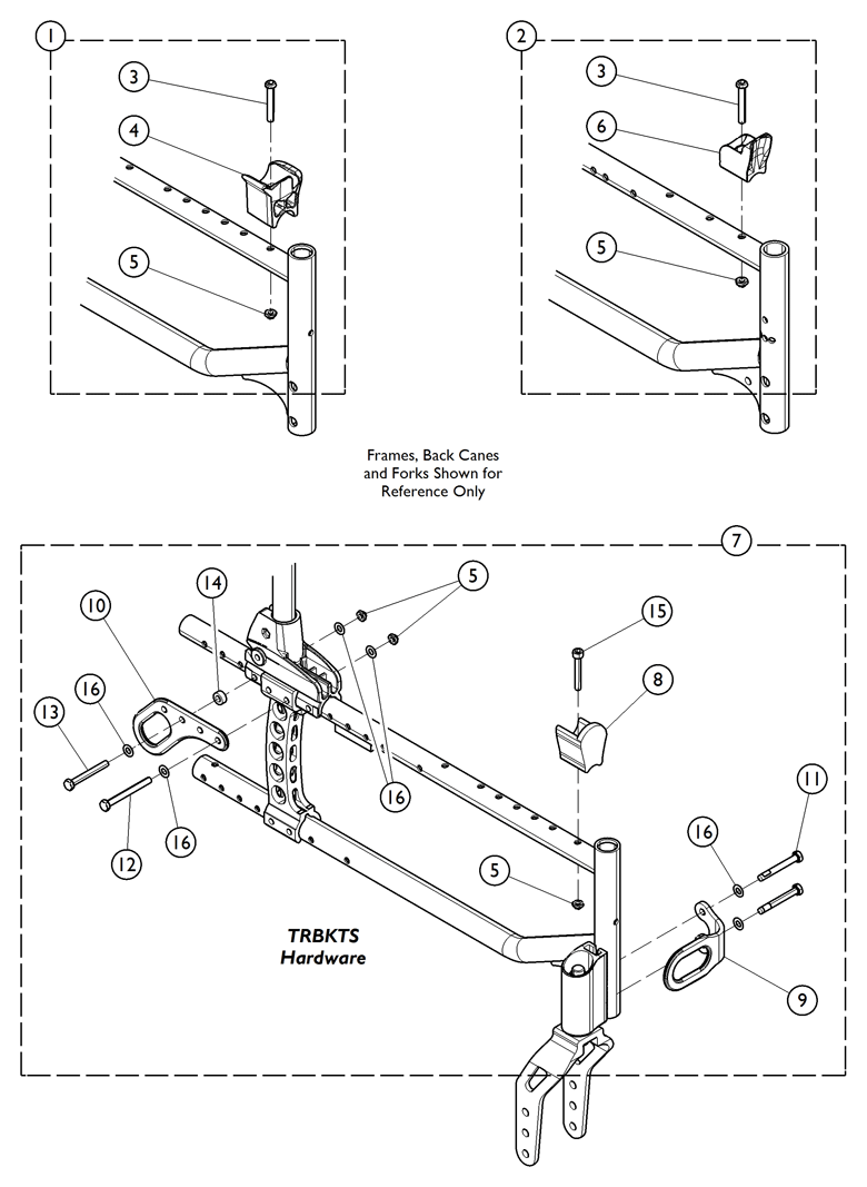Invacare - Part Notes